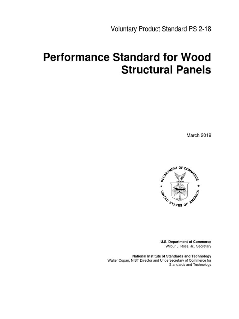 Performance Standard For Wood | PDF | Plywood | Building Materials
