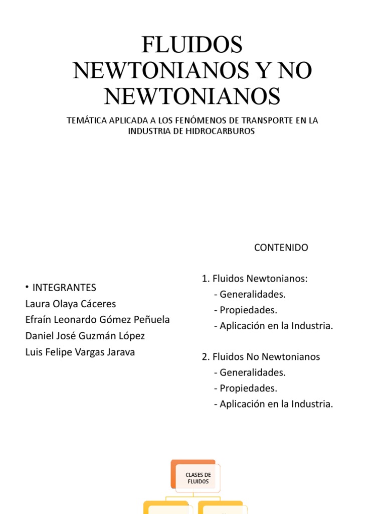 Fluidos Newtonianos y No Newtonianos | PDF | Viscosidad | Fluido