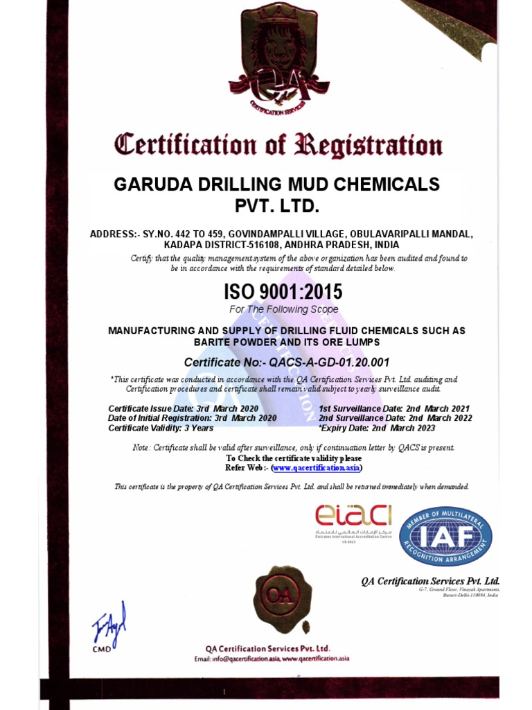 GDMC Iso 9001-2015 | PDF