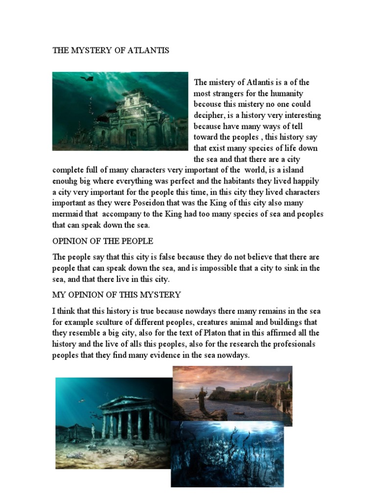 The Mystery of Atlantis | PDF