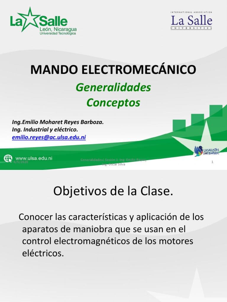 Control Electromecánico: Elementos y Conceptos Básicos | PDF | Bienes ...
