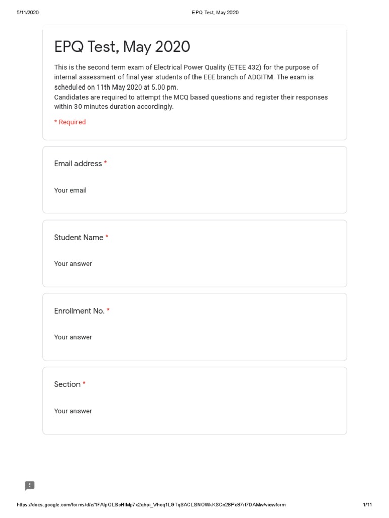 EPQ Test, May 2020 PDF | PDF | Power Inverter | Electric Motor
