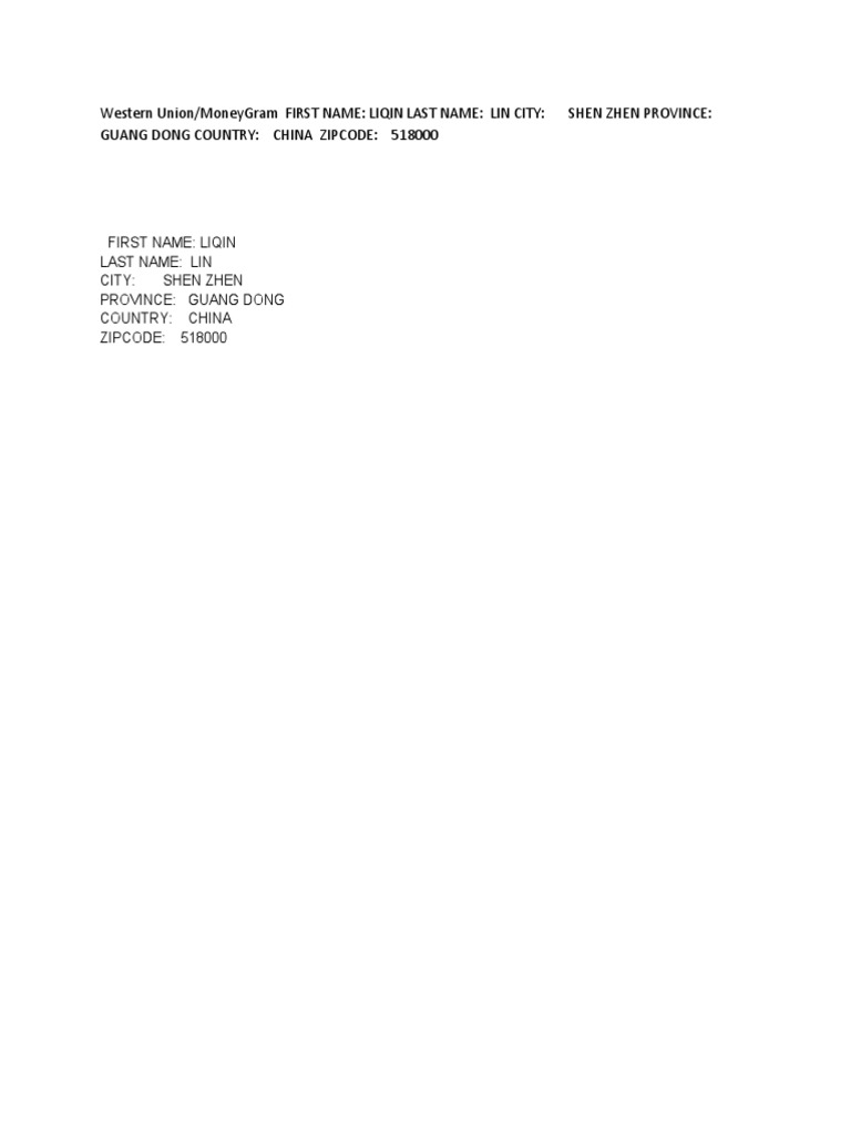 Western Union | PDF