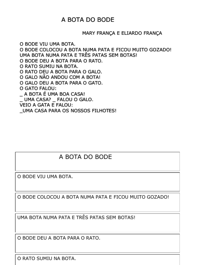 A Bota Do Bode PDF | PDF