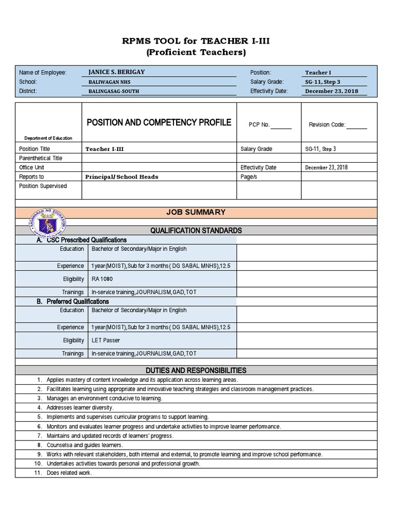 RPMS Tools | PDF | Teachers | Educational Technology
