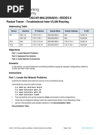 4.4.8 Packet Tracer - Troubleshoot Inter-VLAN Routing - ILM | PDF | Computer Network | Ip Address
