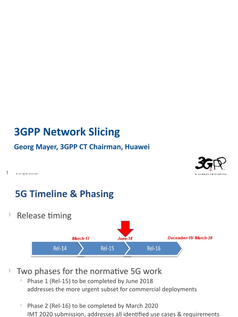 3GPP Network Slicing: Georg Mayer, 3GPP CT Chairman, Huawei | PDF ...