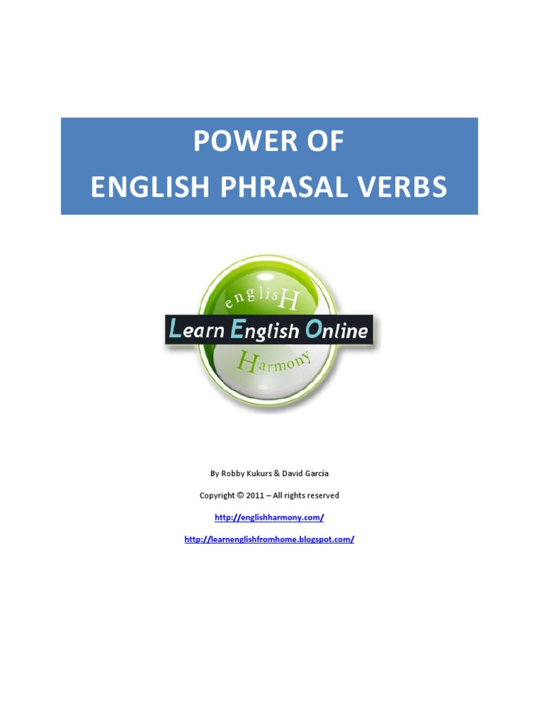 Power of English Phrasal Verbs | PDF | Phrase | English Language