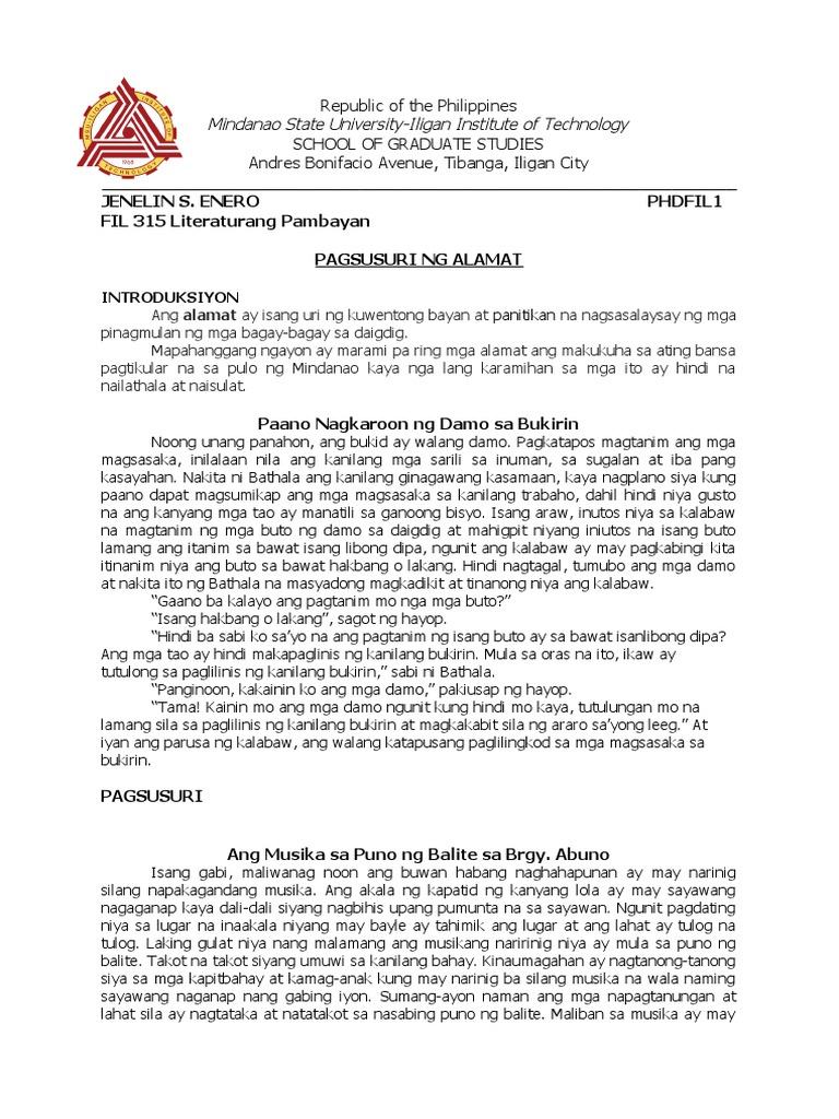 ALAMAT | PDF
