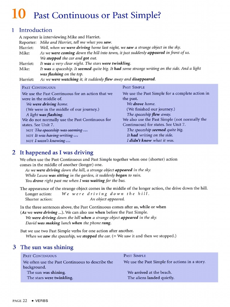 AA Intermediate 02 Past Simple Continuous | PDF