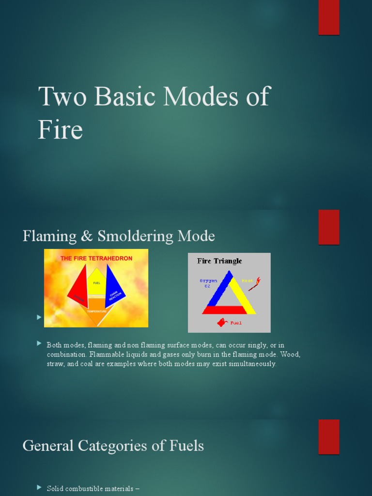 Two Basic Modes of Fire | PDF | Fuels | Explosion