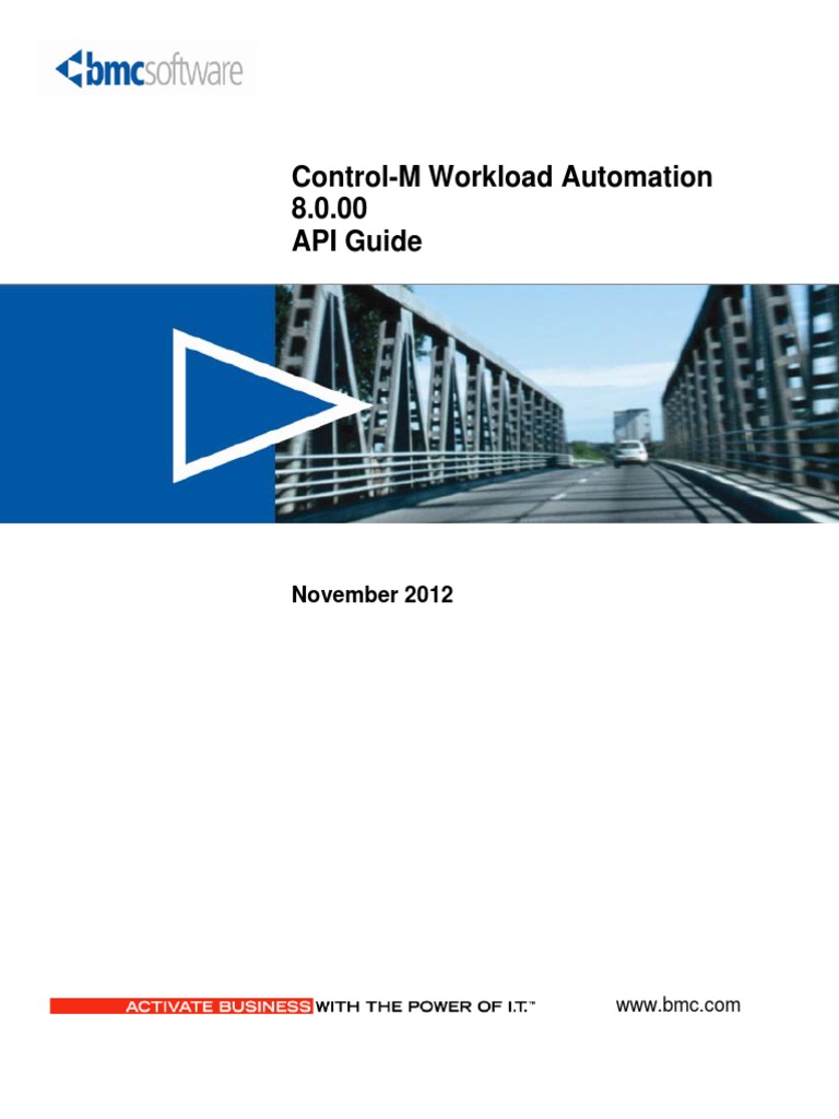 Control-M API v8 PDF | PDF | Application Programming Interface ...