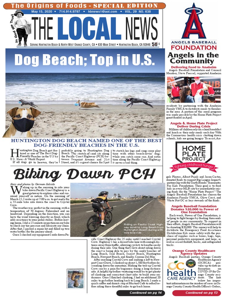 The Local News, May 15, 2020 W/ Website Links | PDF | Orange County | Menu