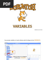 Variables Scratch | PDF | Scratch (lenguaje de programación) | Informática