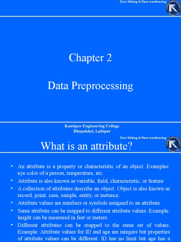 Data Mining Chapter 2 Data Preprocessing | Download Free PDF | Outlier ...