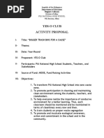 Clean-Up Drive - Activity Design | PDF | Natural Environment | Ecology