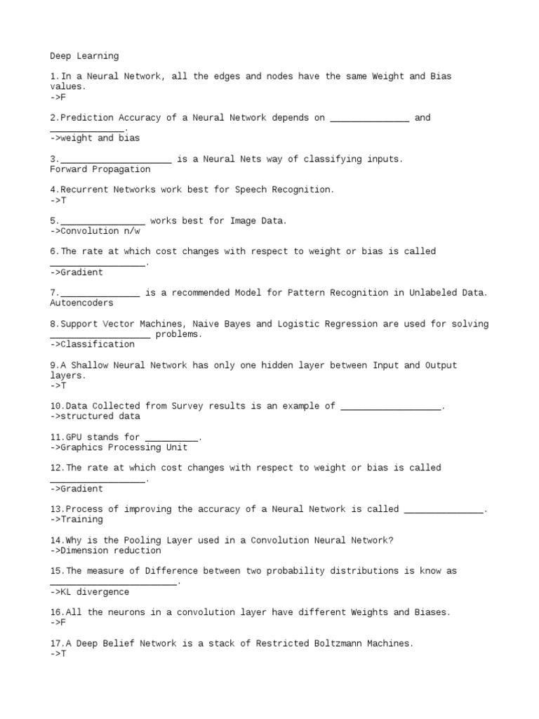 Deep Learning - Chorale Prelude | PDF | Artificial Neural Network ...