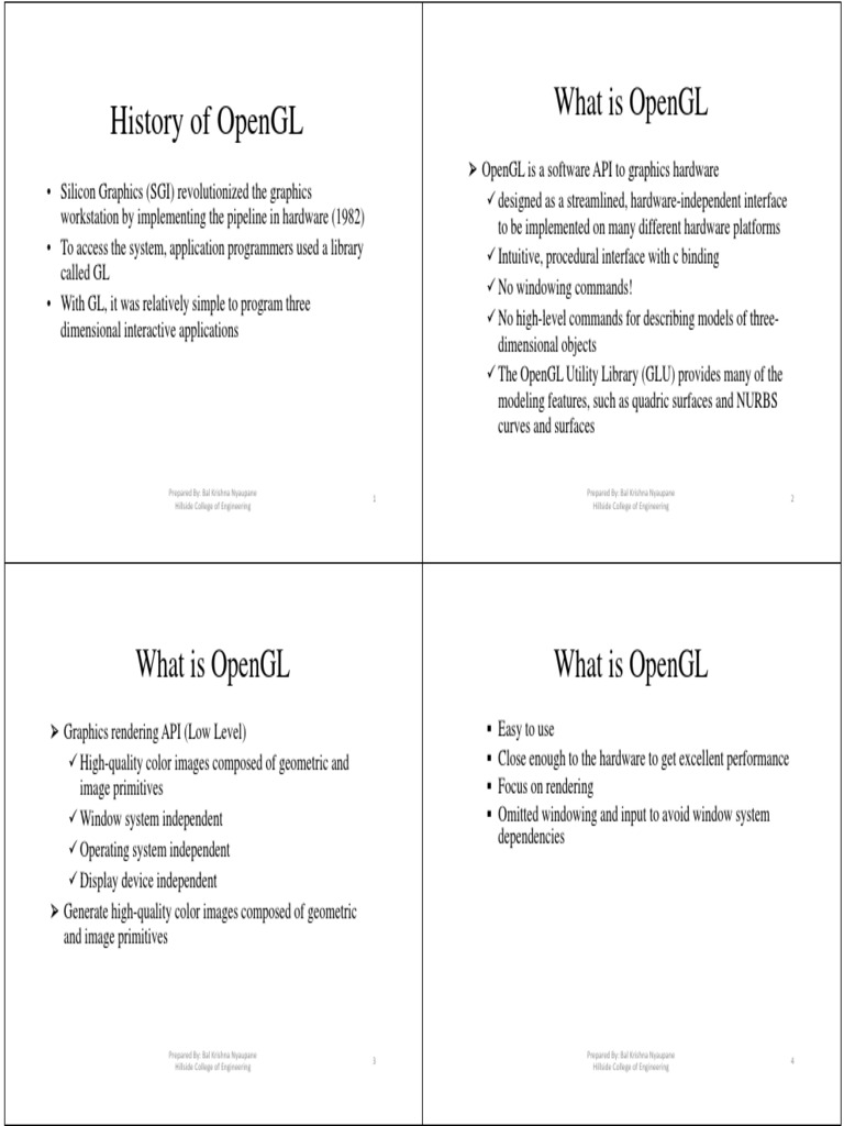Chapter 9 - OPEN GL | PDF | Vertex (Geometry) | Application Programming ...
