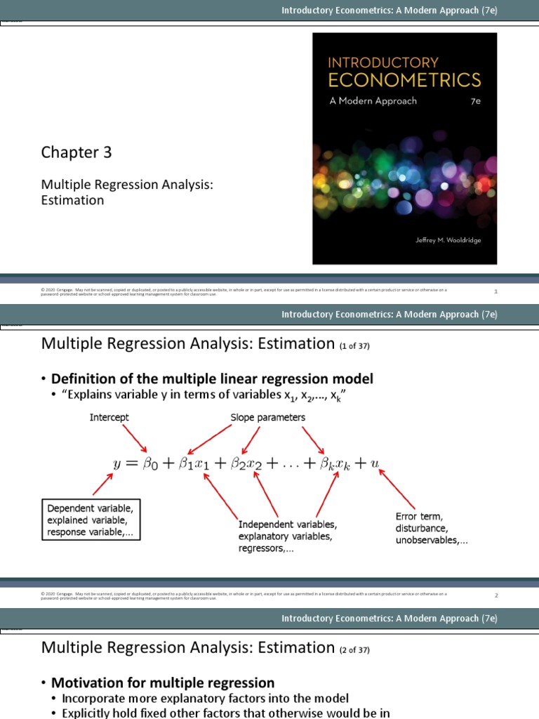 Week 9 | PDF | Econometrics | Regression Analysis