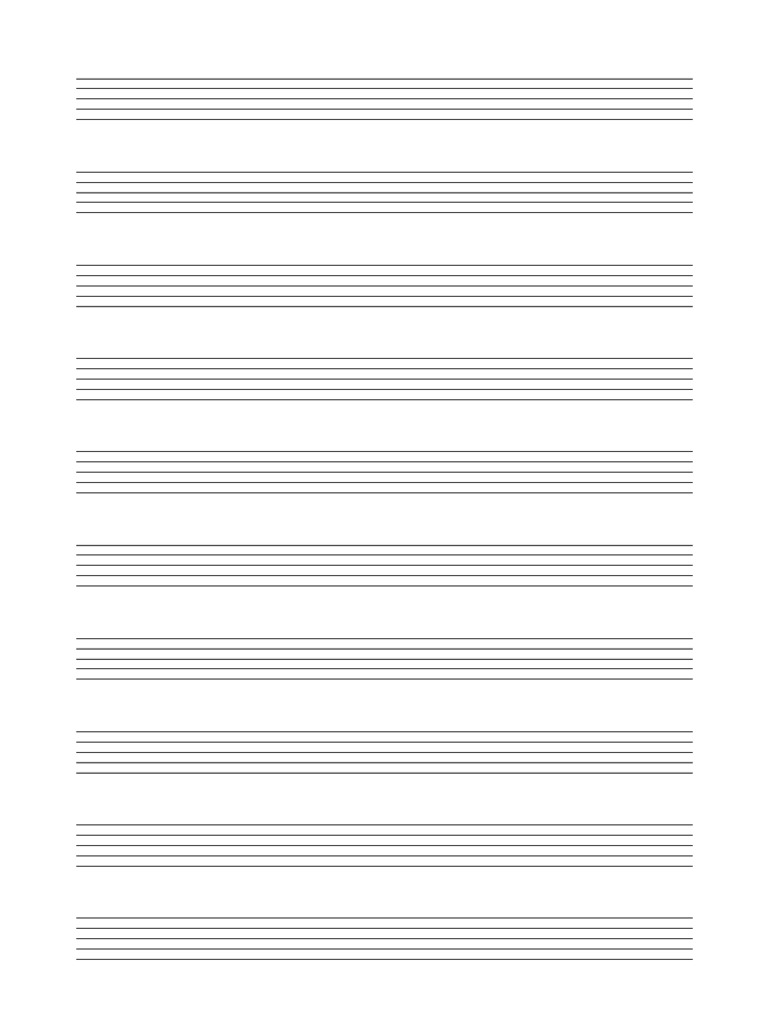 Free Printable Staff Paper at Blank Sheet Music PDF | PDF