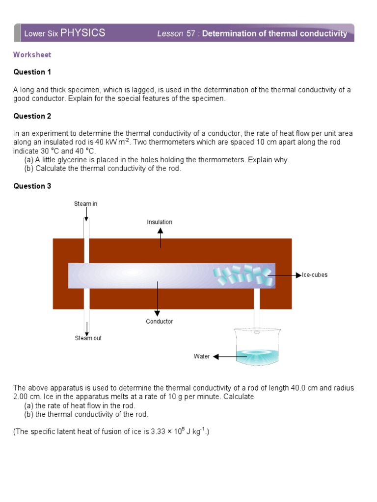 Physics Worksheet 57 | PDF | Electrical Resistivity And Conductivity ...