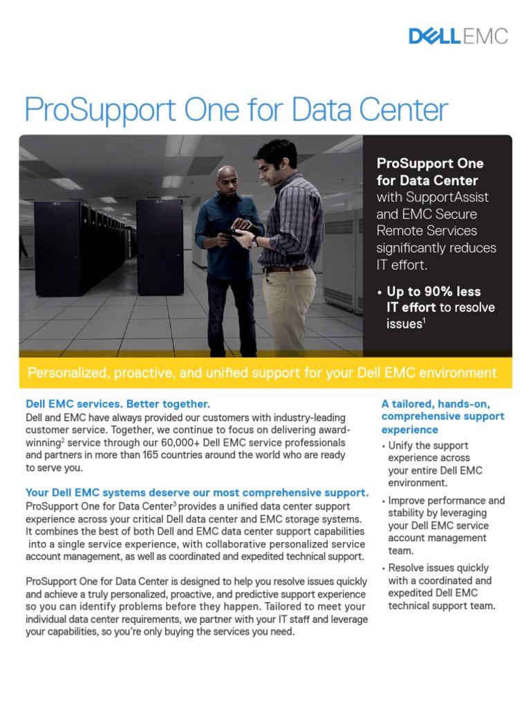 h15386 Prosupport One Data Center | PDF | Dell | Data Center