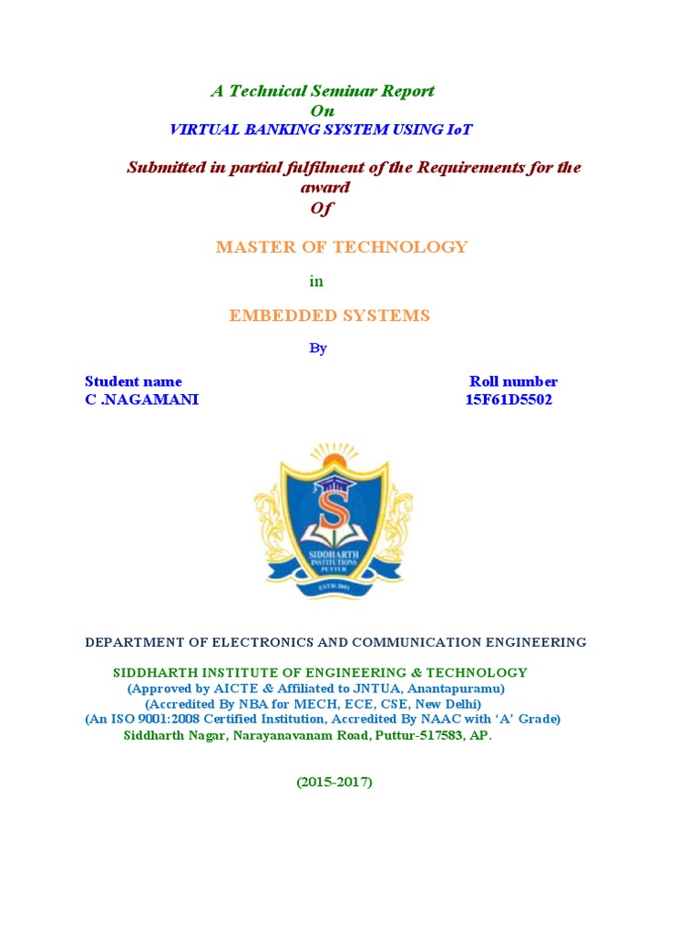 A Technical Seminar Report | PDF