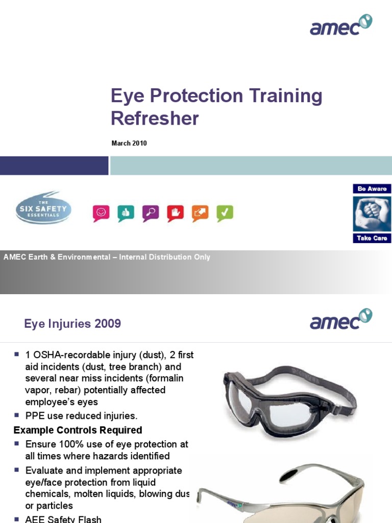 Eye Protection Training Refresher: March 2010 | PDF | Personal ...