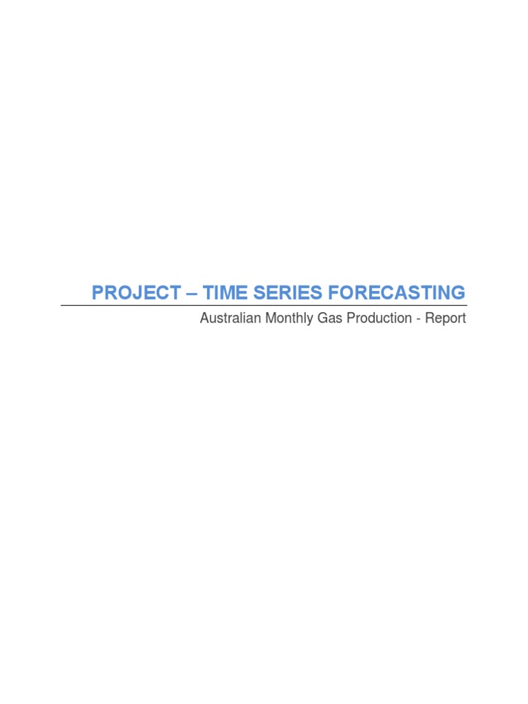 PROJECT - Time Series Forecasting by Akshay Kharote PDF | PDF ...