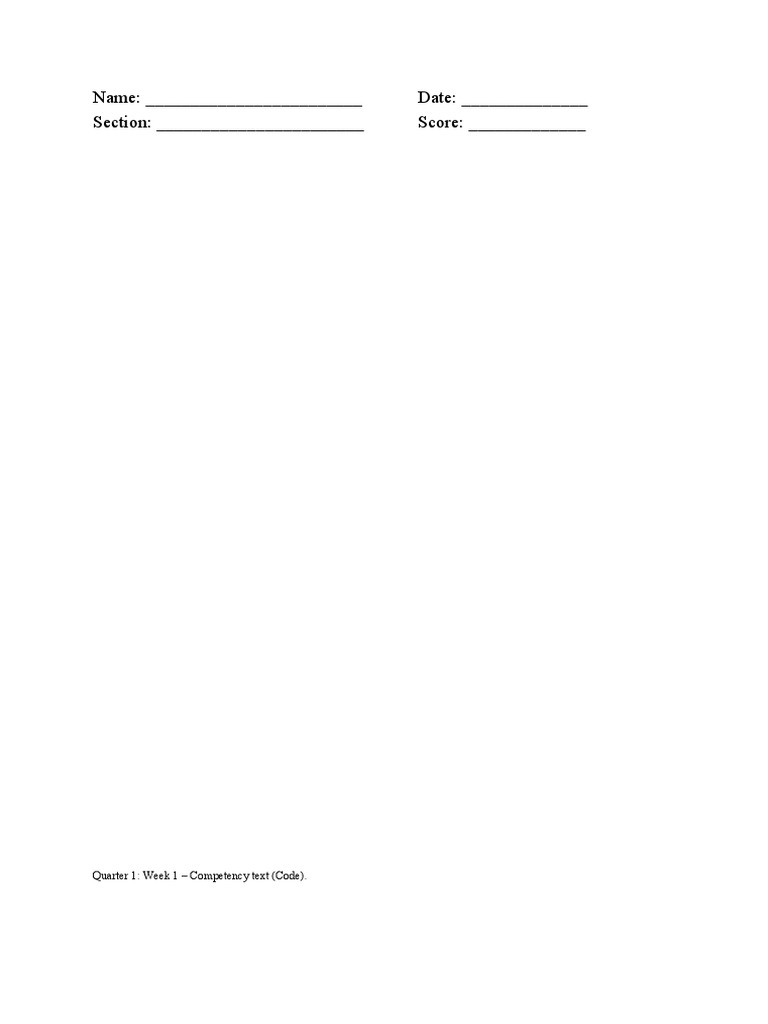 Template For Learning Module | Pdf