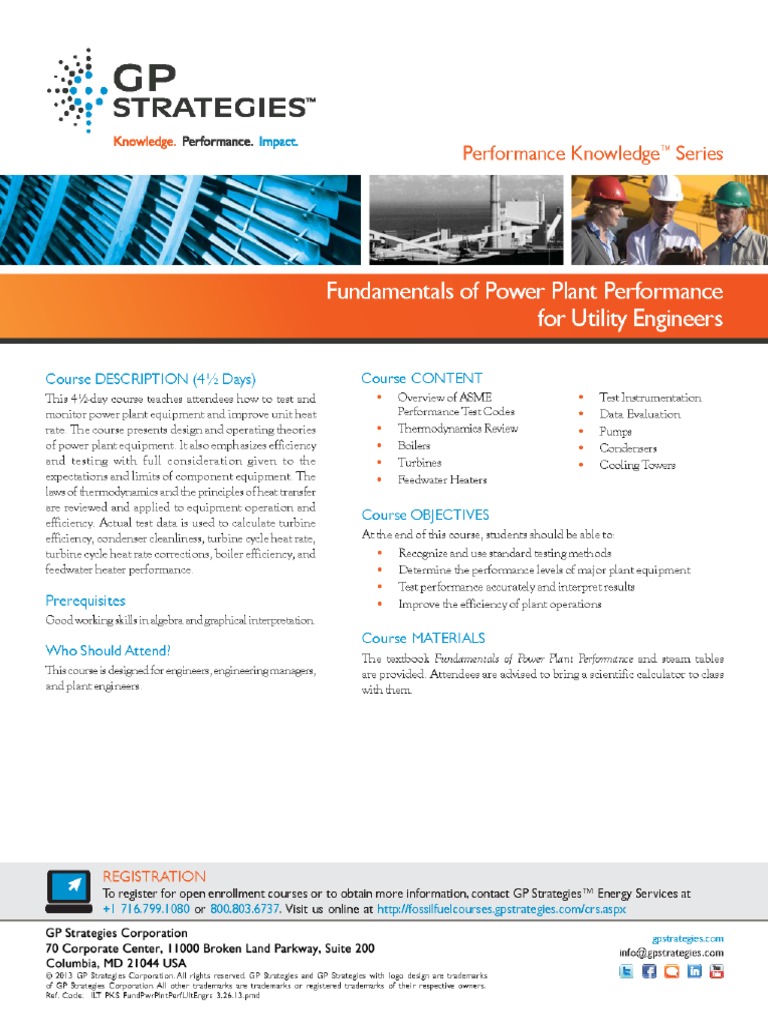 Power Plant Fundamentals | PDF