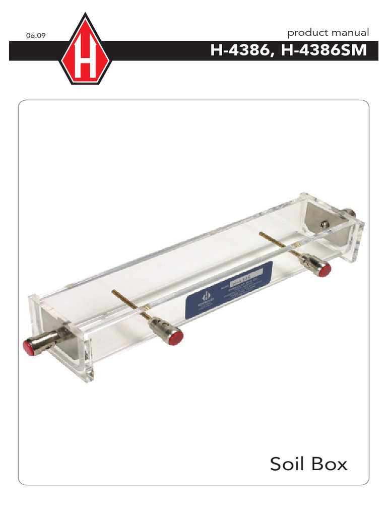 H-4386 Soil Box Manual | PDF | Electrical Resistivity And Conductivity ...
