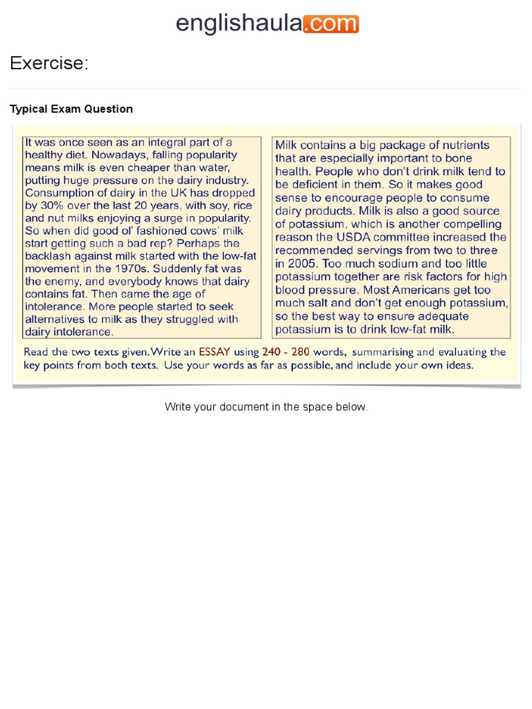 Exercise:: Typical Exam Question | PDF