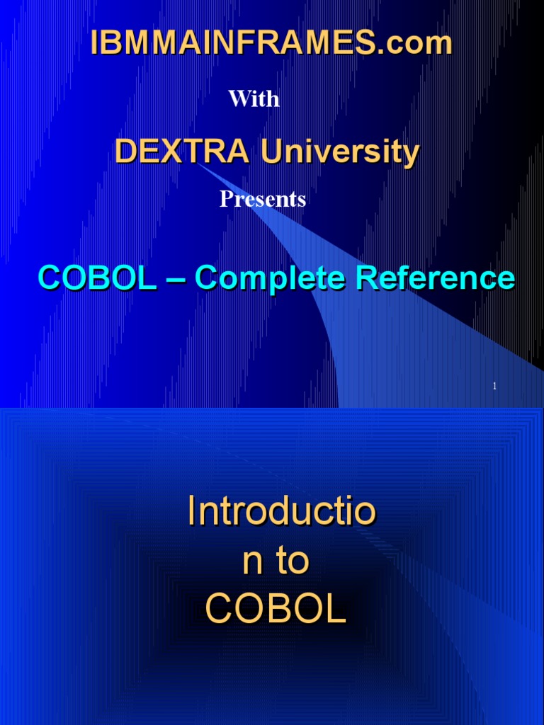 Cobol Complete Reference | PDF | Data Type | Variable (Computer Science)
