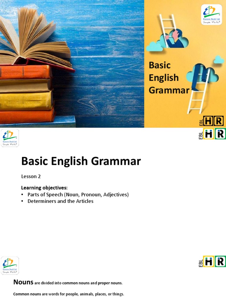 Basic English Grammar Lesson 2 | PDF | Noun | Pronoun
