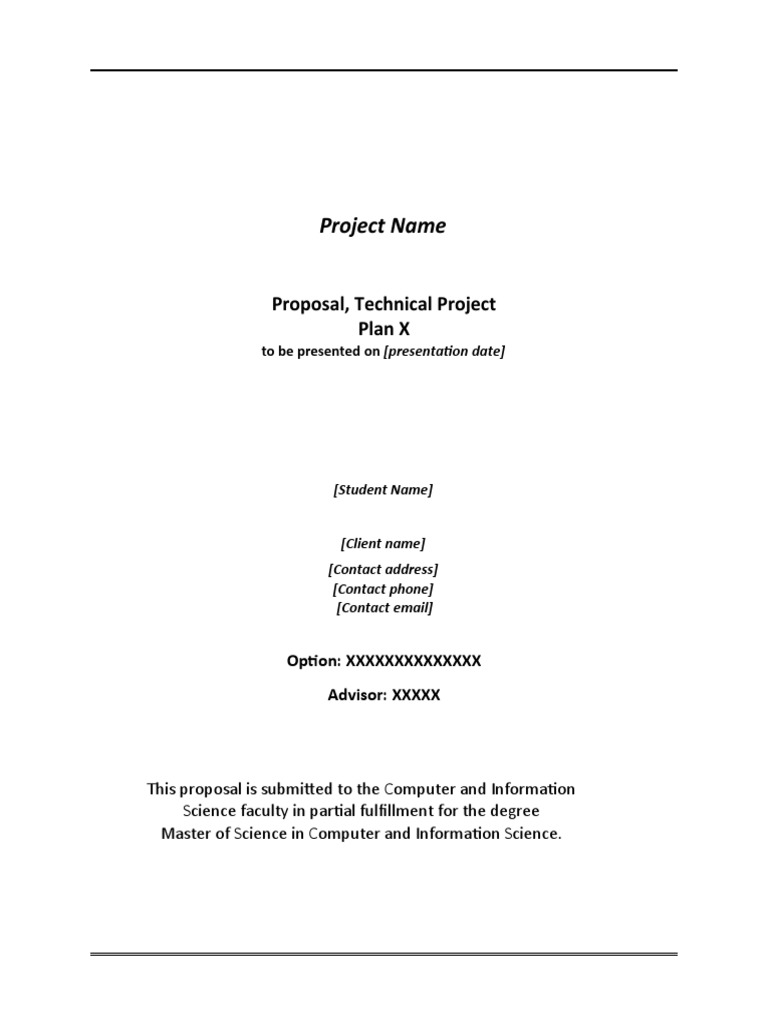 Technical Proposal Template | PDF | System | Implementation