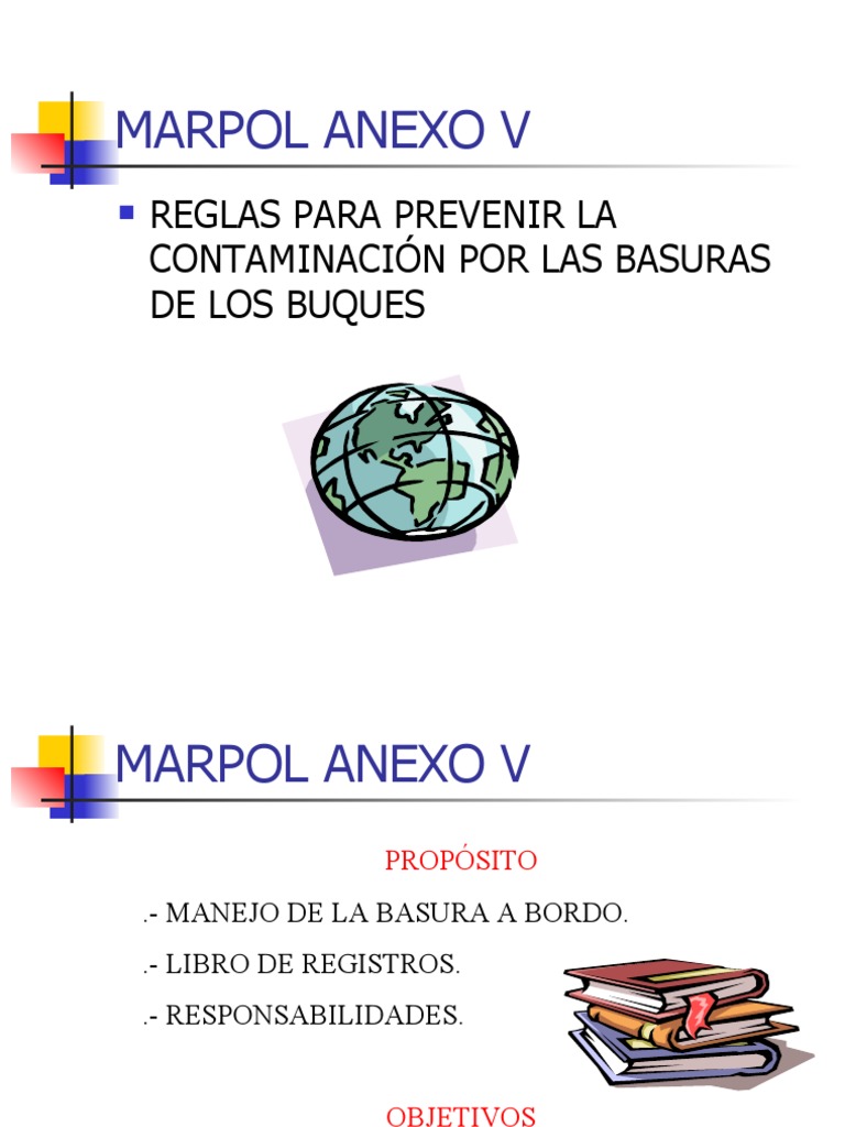 Marpol Anexo V - 2002 | PDF