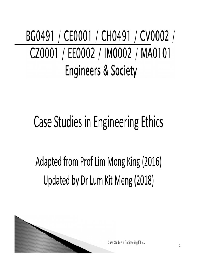 Engineering Ethics Case Studies | PDF | Space Shuttle Challenger ...