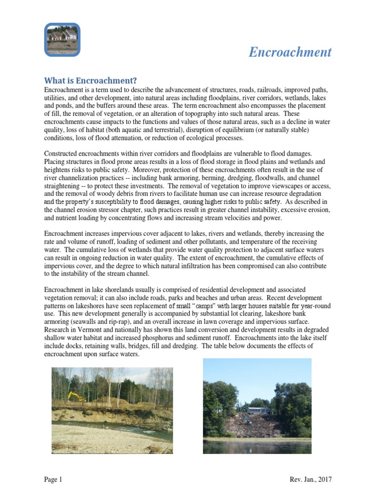 Everything of Encroachment | PDF | Wetland | Flood