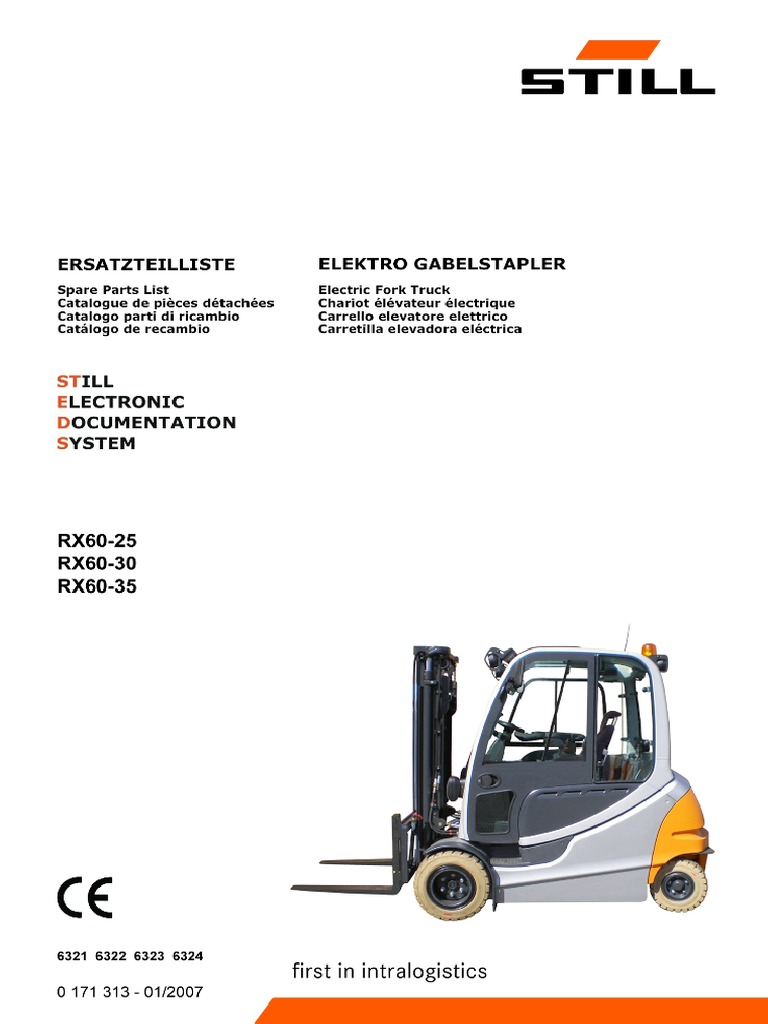 Still RX60-25,30,35 Parts Catalogue | PDF