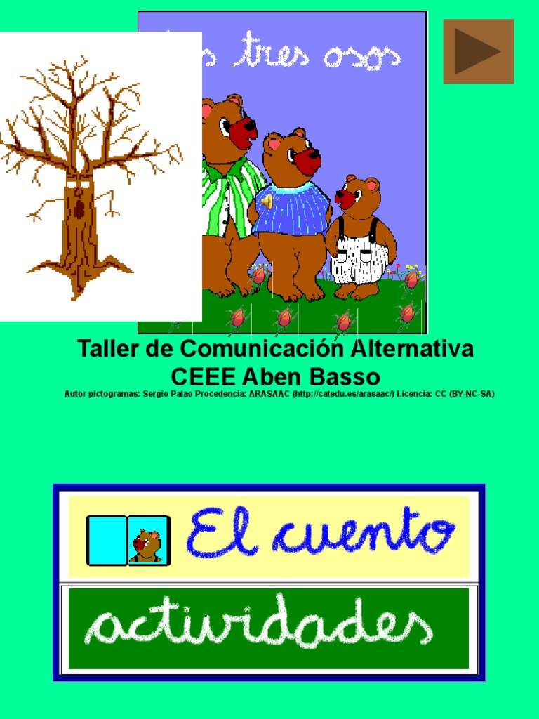 Taller de Comunicación Alternativa: Cuento de Ricitos de Oro | PDF ...