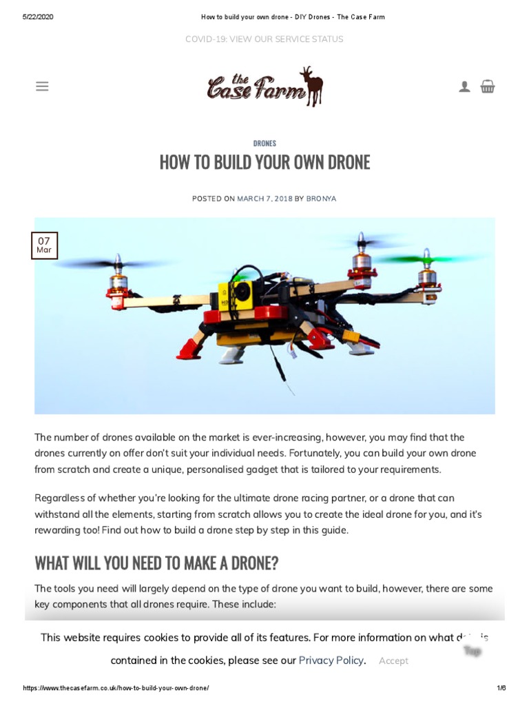 How To Build Your Own Drone - DIY Drones - The Case Farm | PDF
