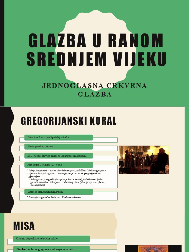 Glazba U Ranom Srednjem Vijeku | PDF