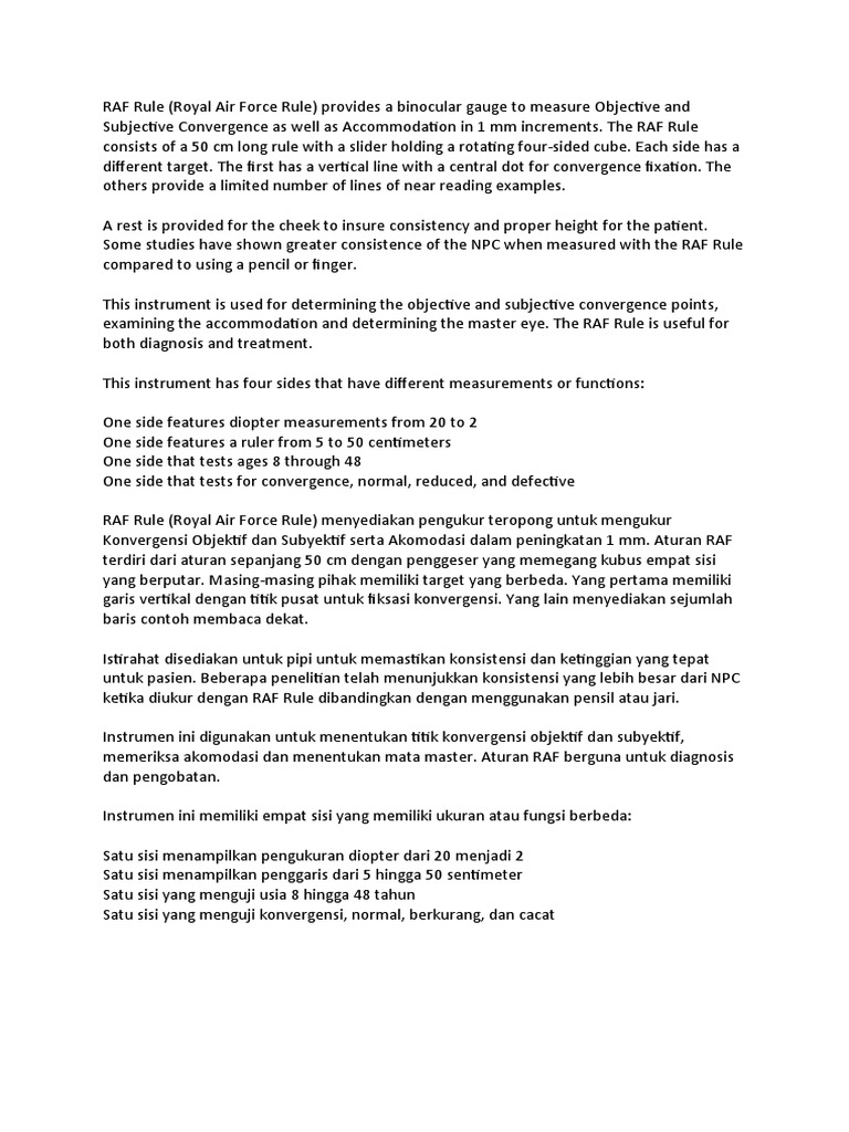RAF Rule | PDF