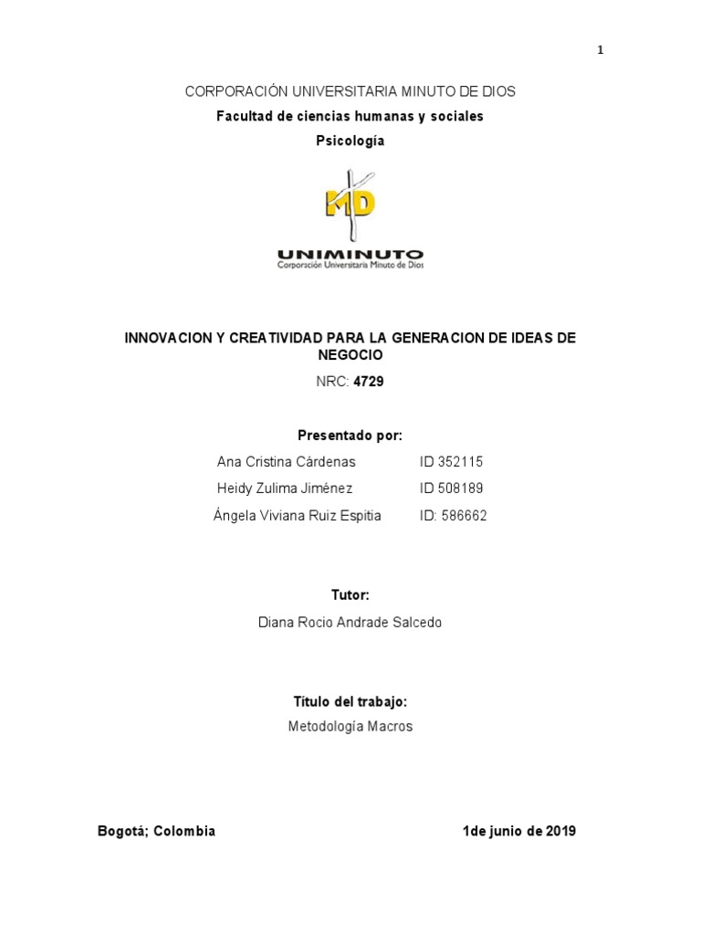 Proyecto Macros Innovación | PDF | Alimentos | Vegetales