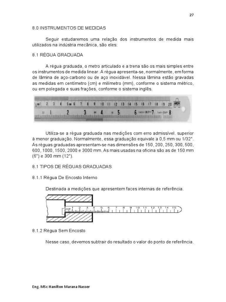 Aula 3 - Metrologia I | PDF | Polegada | Metro