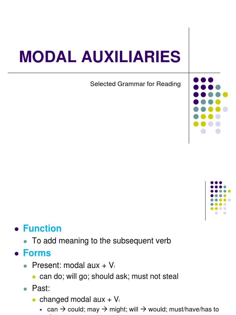 English I 2014 Modal Aux Sttri | PDF | Language Mechanics | Linguistic ...