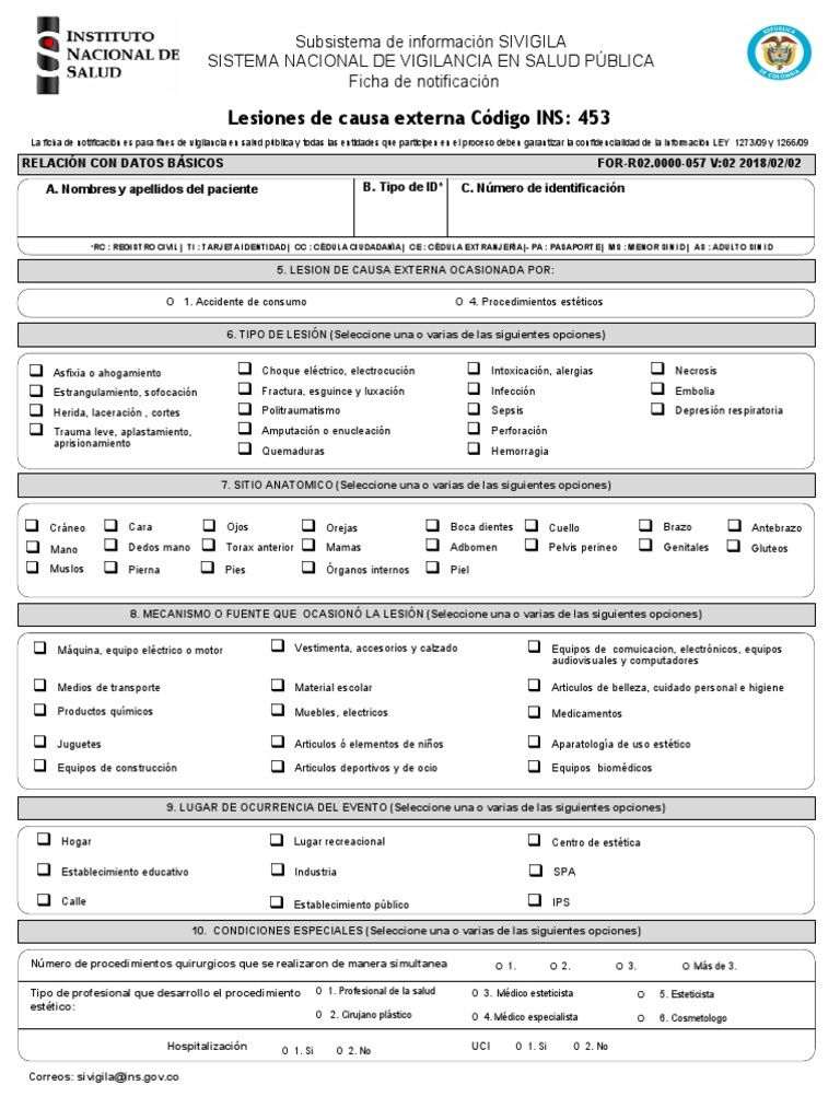 Lesiones de Causa Externa F453 PDF | PDF | Lesión | Cirugía