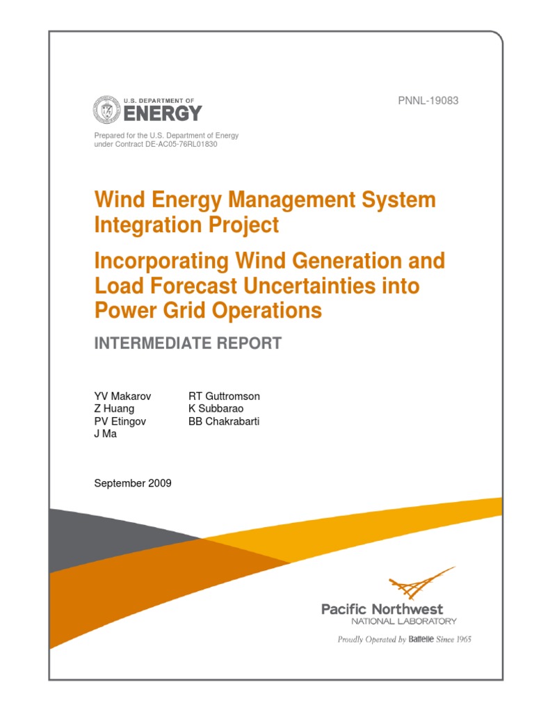 Wind Energy Management System Integration Project Incorporating Wind ...