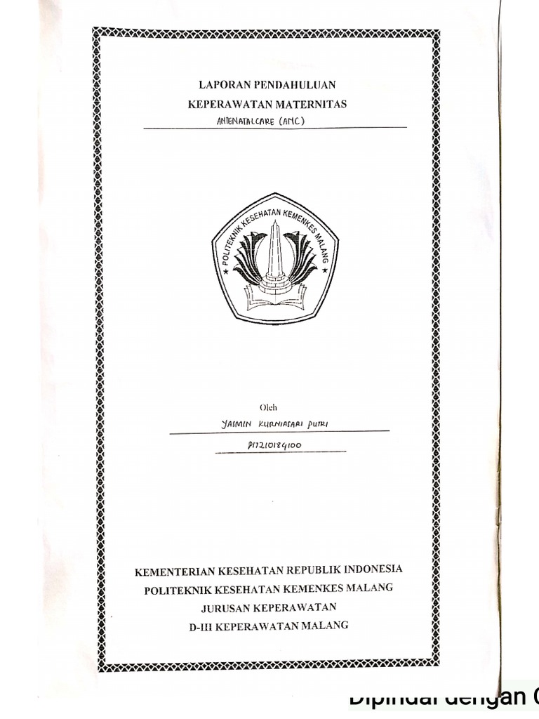 2B - Yasmin - Lp+askep Anc (Prom) PDF | PDF